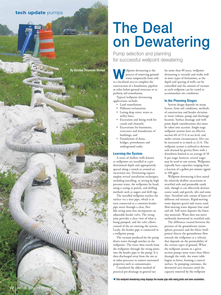 An In-Depth Look at Wellpoint Dewatering Systems: A Guide to Pump ...