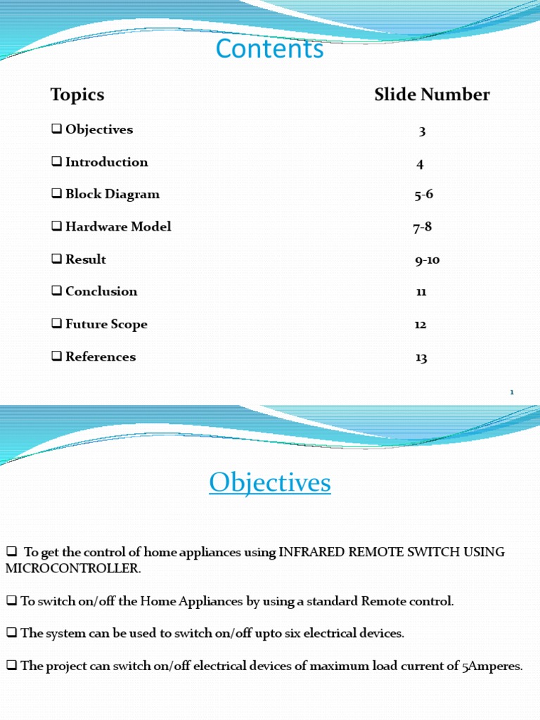 IR Remote Based Home Appliances Control. | PDF | Remote Control | Infrared