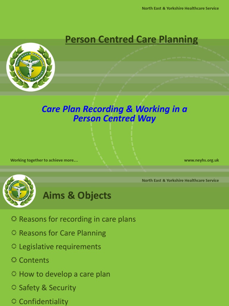 Person Centred Care Planning | PDF | Health Care | Health Economics