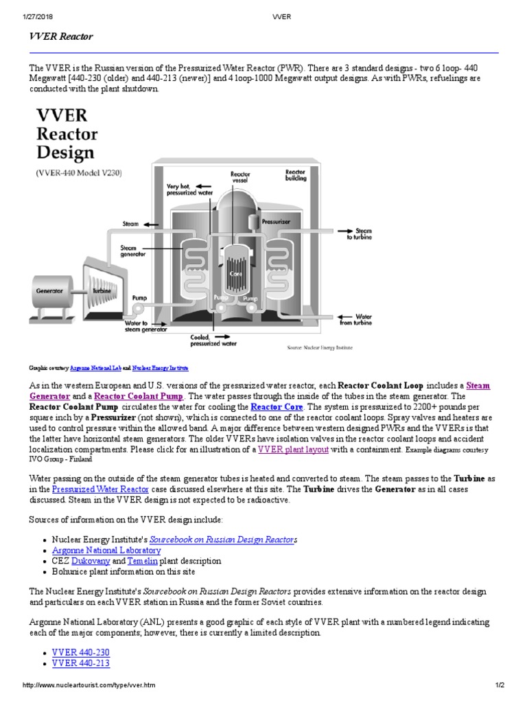 VVER | PDF | Pressurized Water Reactor | Nuclear Reactor