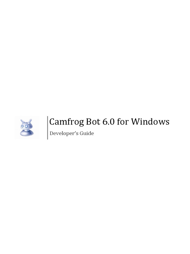 Camfrog Bot 6.0 Developer - S Guide | PDF | Pointer (Computer Programming) | Computer File