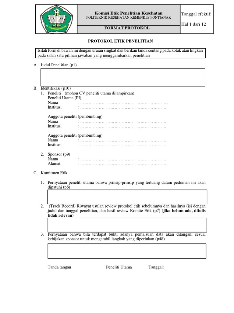Format Protokol | PDF