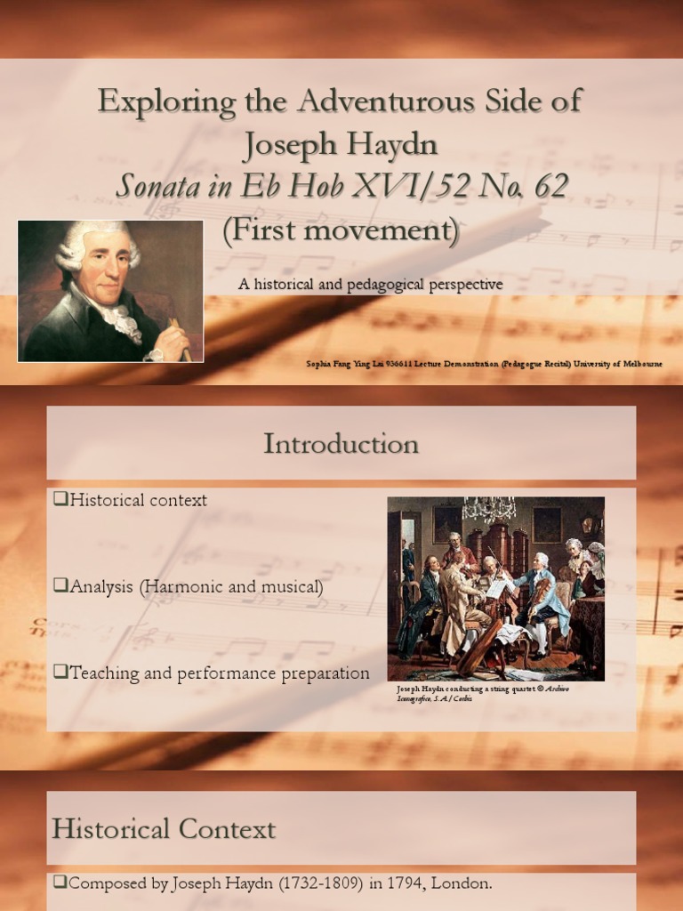Exploring The Adventurous Side of Joseph Haydn (First Movement) | PDF ...