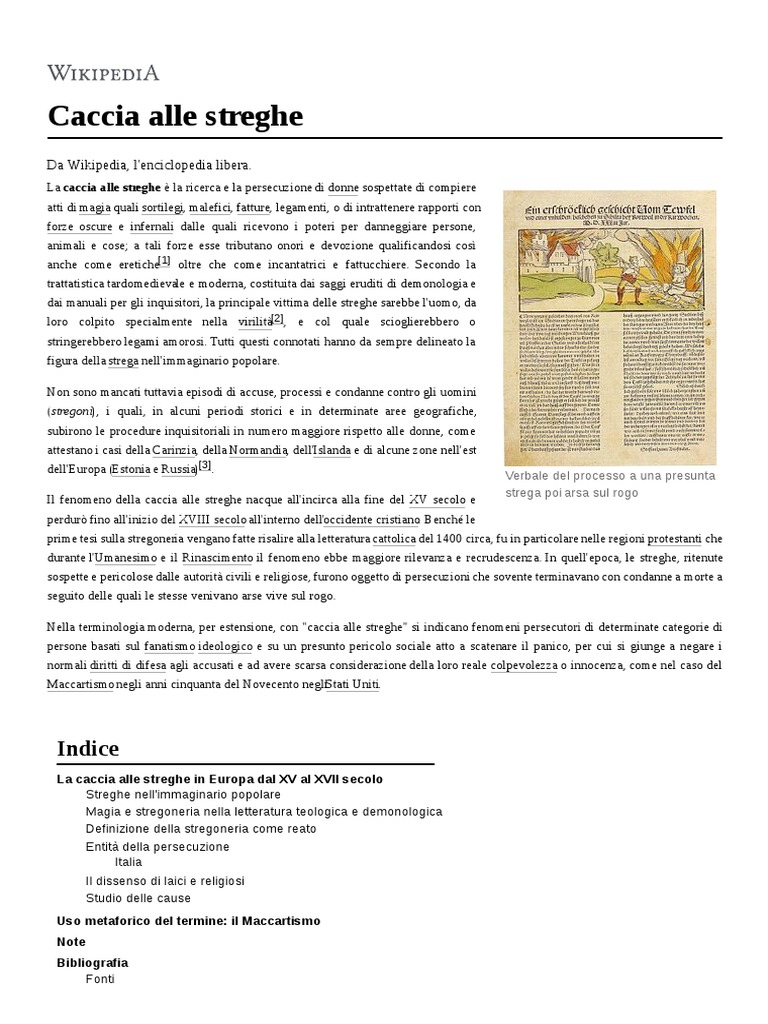 Caccia Alle Streghe | PDF