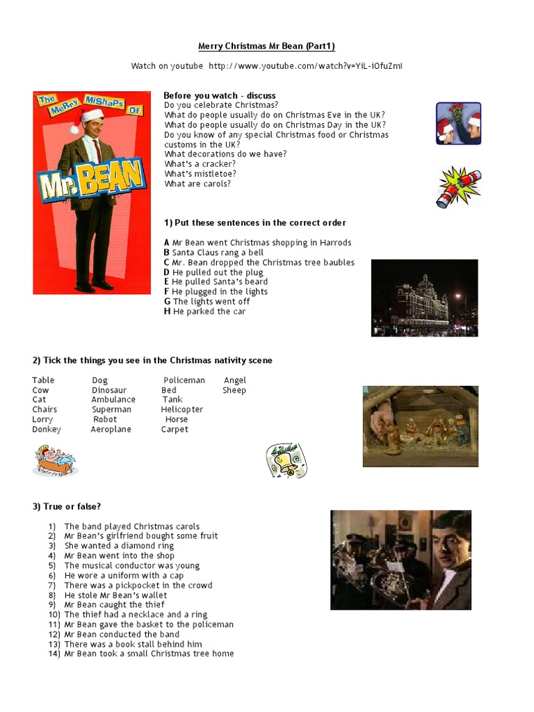 Merry Christmas MR Bean | PDF | Christmas | December Observances