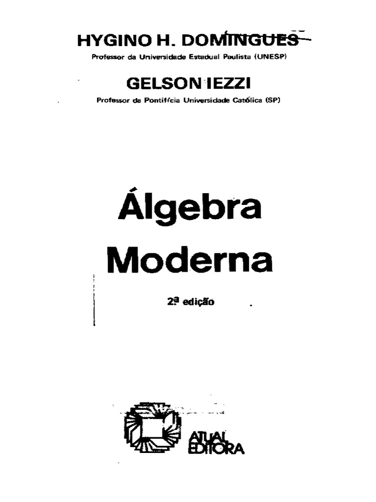 Algebra Moderna - Hygino H Domingues PDF | PDF