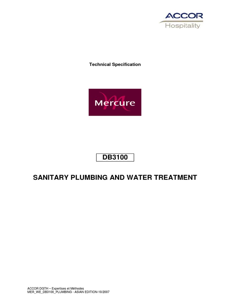 Mer - We - db3100 - Sanitary Plumbing and Water Treatment | PDF | Water ...