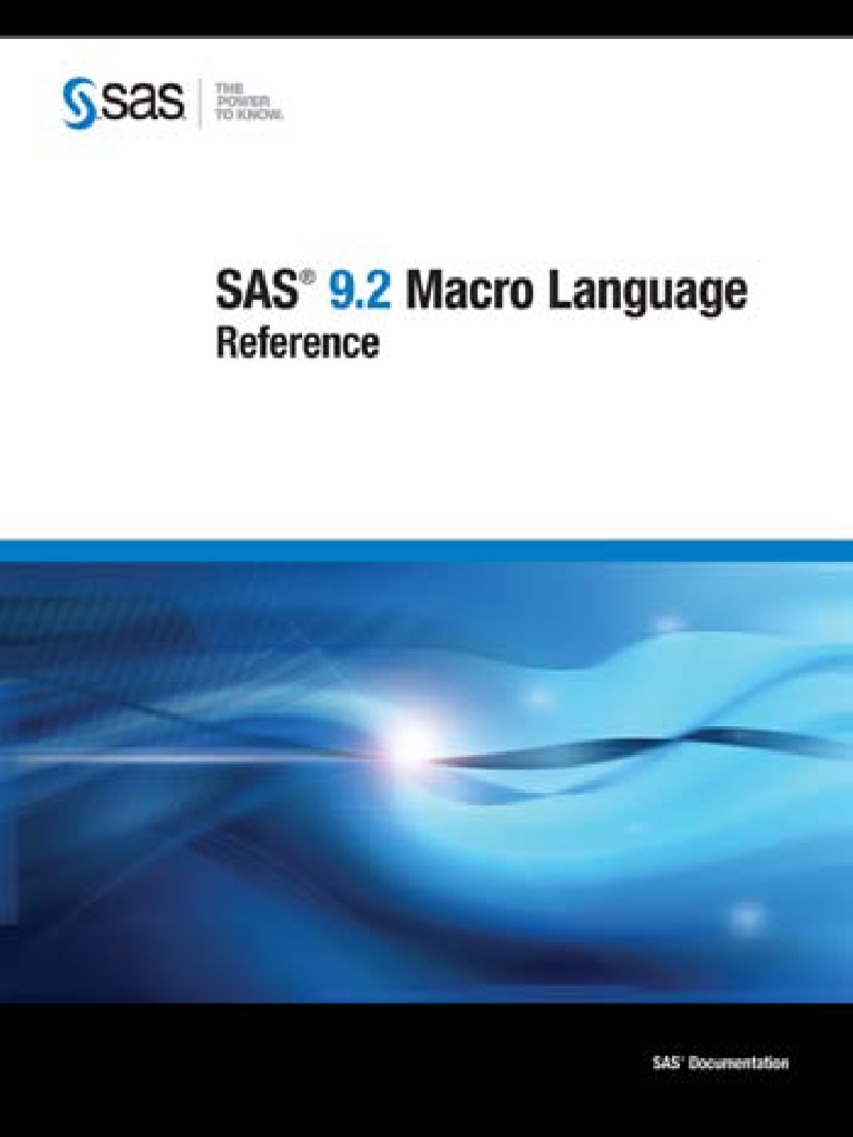 SAS Macro Language Reference PDF | PDF | Macro (Computer Science) | Variable (Computer Science)