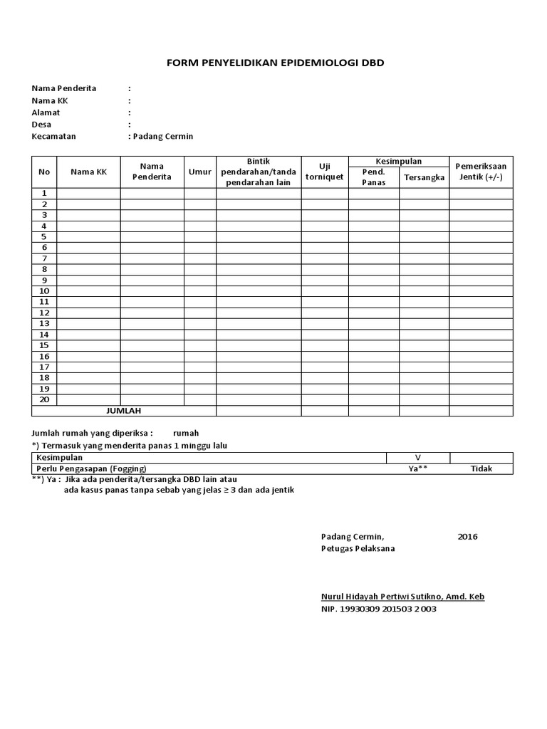 Form PE DBD Rumah | PDF