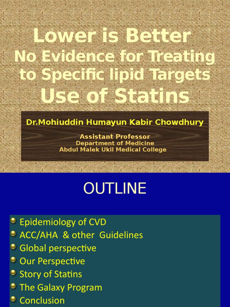 Lower Is Better - Final | PDF | Statin | Cardiovascular Diseases