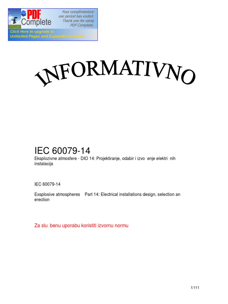 Iec 60079-14 | PDF