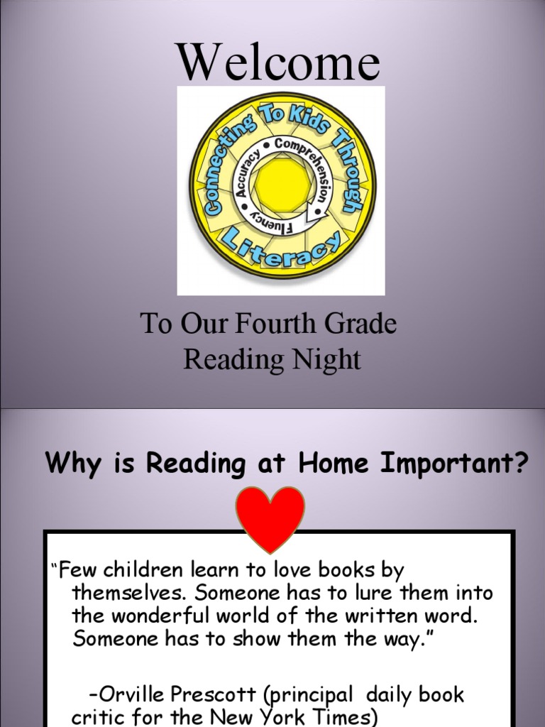 Final 4th Grade Slide Show | PDF | Reading Comprehension | Fluency