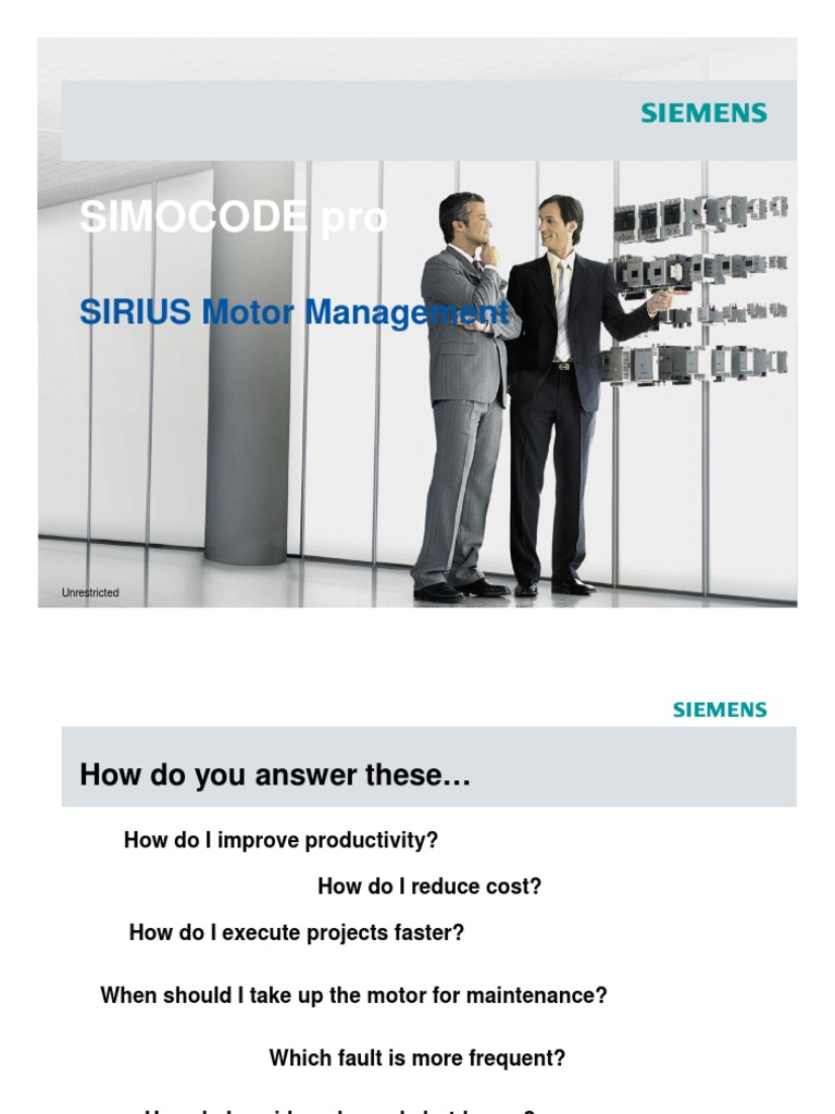 Simocode Basics | PDF | Automation | Electric Motor