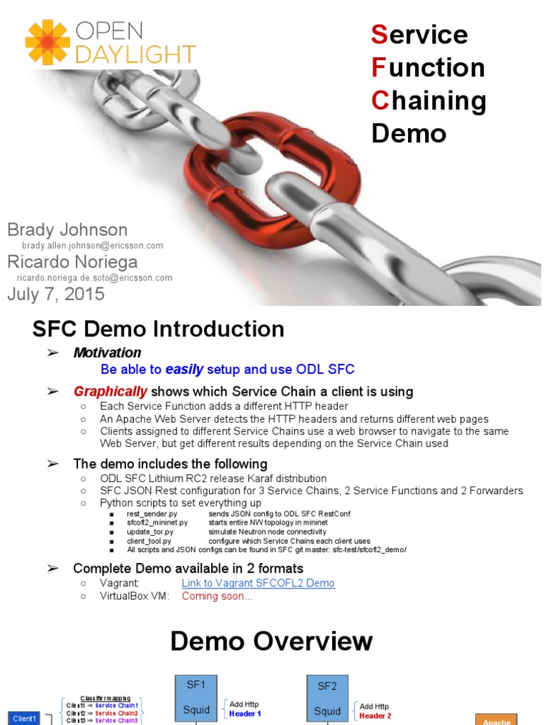 ODL SFC Demo: Service Chaining with HTTP Header Insertion | PDF | Web Page | World Wide Web