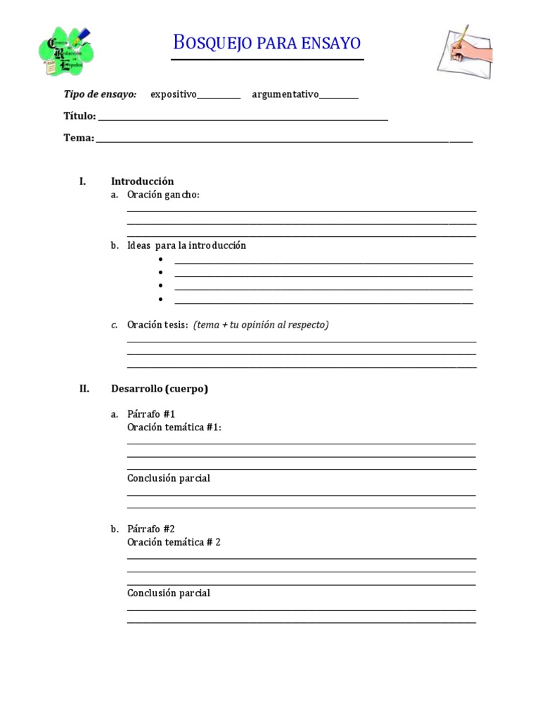 Bosquejo para Ensayo Estructurado | PDF | Epistemología | Escritura