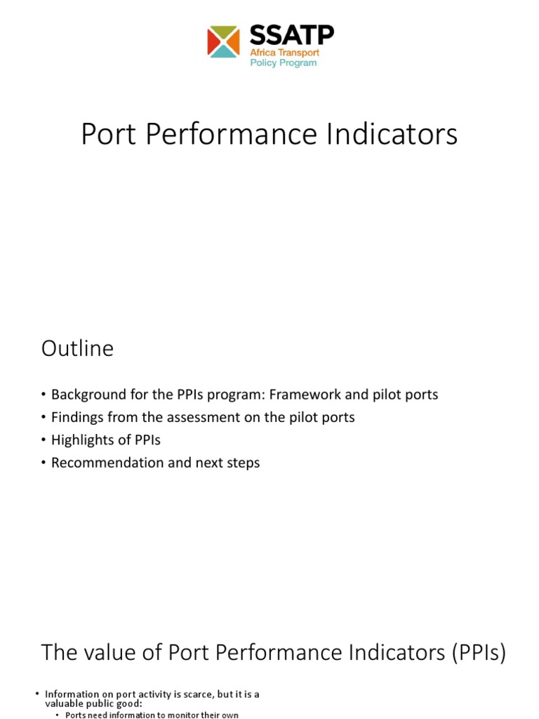 Port Performance Indicators | PDF | Containerization | Port