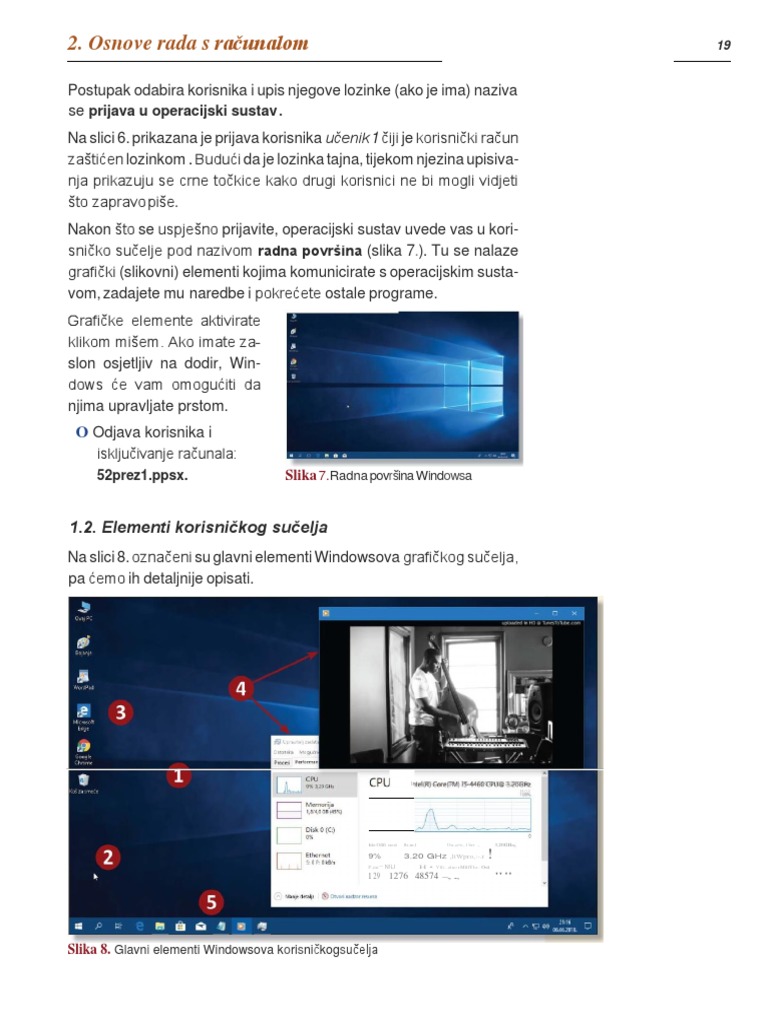 Osnove Rada S Računalom: Prijava U Operacijski Sustav | PDF