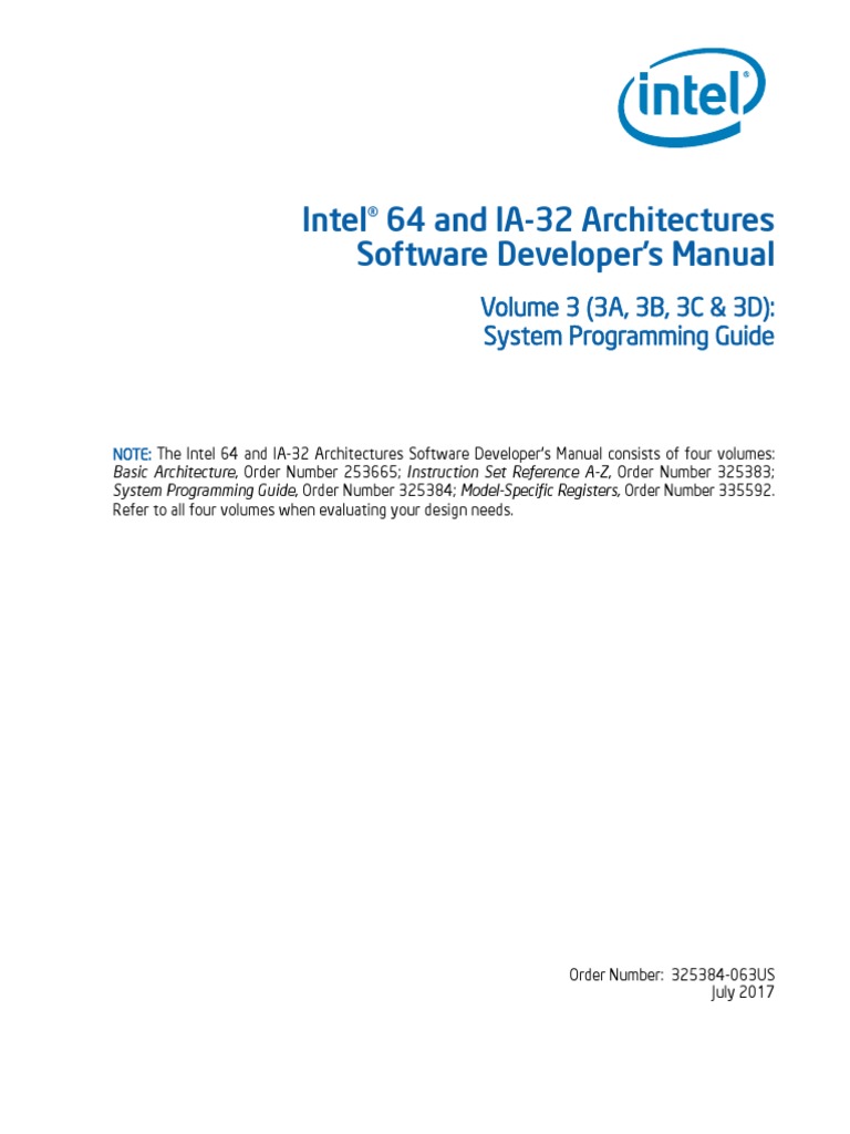 Intel® 64 and IA-32 Architectures Software Developer's Manual | PDF ...