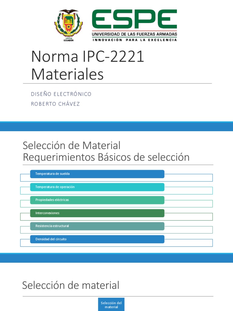 Norma IPC-2221 CAP 4.pptx | Cobre | Resistencia Eléctrica y Conductancia