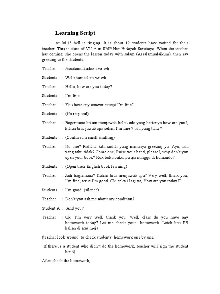 Tefl Observasi | Download Free PDF | Linguistics | Human Communication