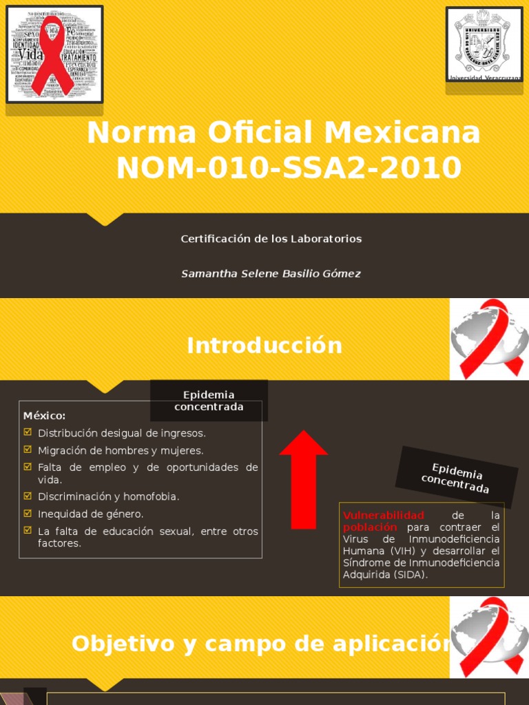 Nom-010-Ssa2-2010 Vih | PDF | VIH | Epidemiología