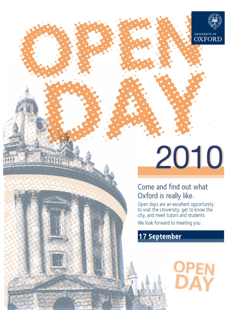 Open Day September 2010 | PDF | University Of Oxford | Museum