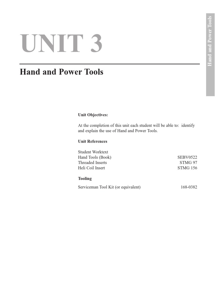 Hand Tools Reference | PDF | Nut (Hardware) | Screw