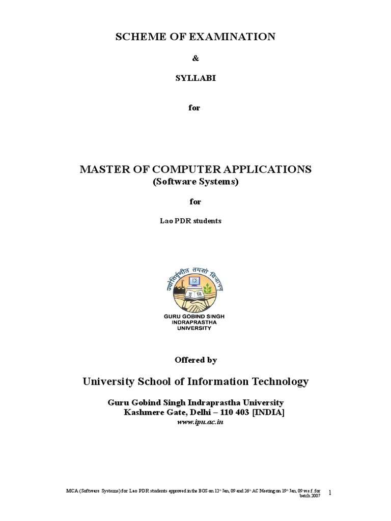 Scheme of Examination: (Software Systems) | PDF | Pointer (Computer Programming) | Scheduling ...