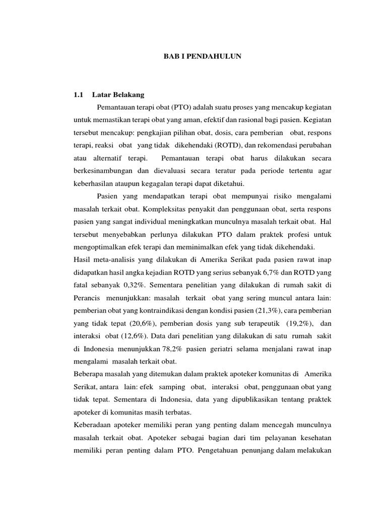 Pedoman Pemantauan Terapi Obat 1 | PDF