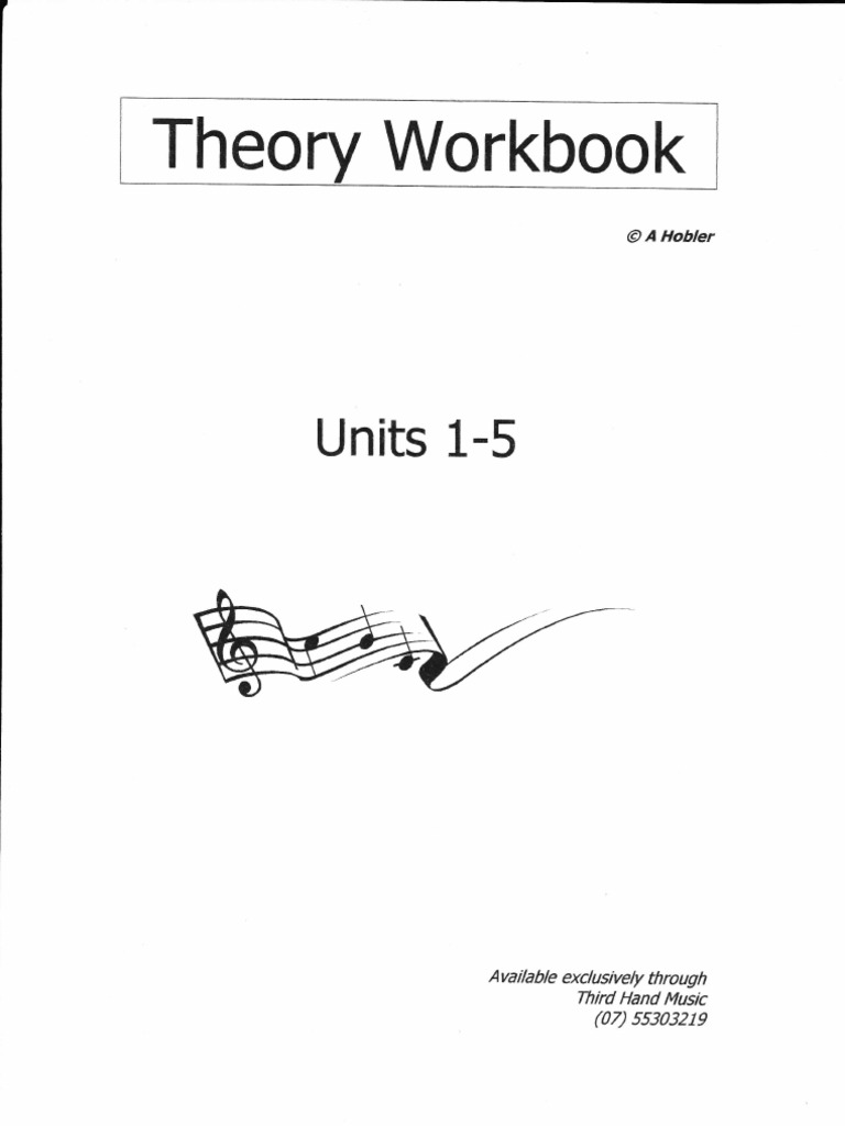 Theory Workbook Units 1-6 | PDF | Interval (Music) | Scale (Music)