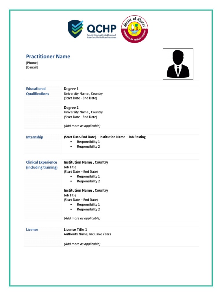 Practitioner Name: Educational Qualifications | PDF