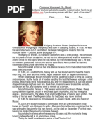 Mozart - A Timeline of The Great Composer's Life | PDF | Wolfgang ...