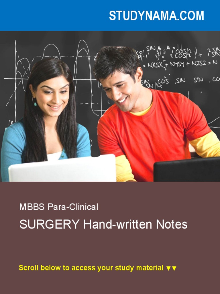 MBBS - Surgery Handwritten Notes | PDF | Master Of Business ...