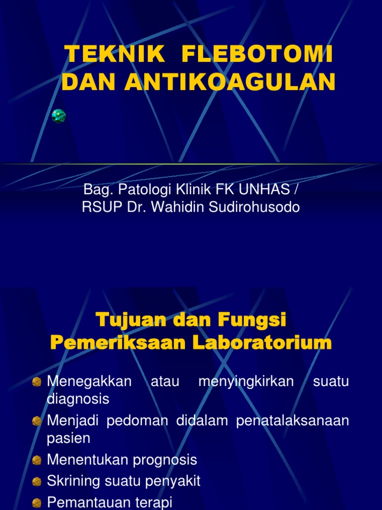 3.teknik Flebotomi Dan Antikoagulan | PDF