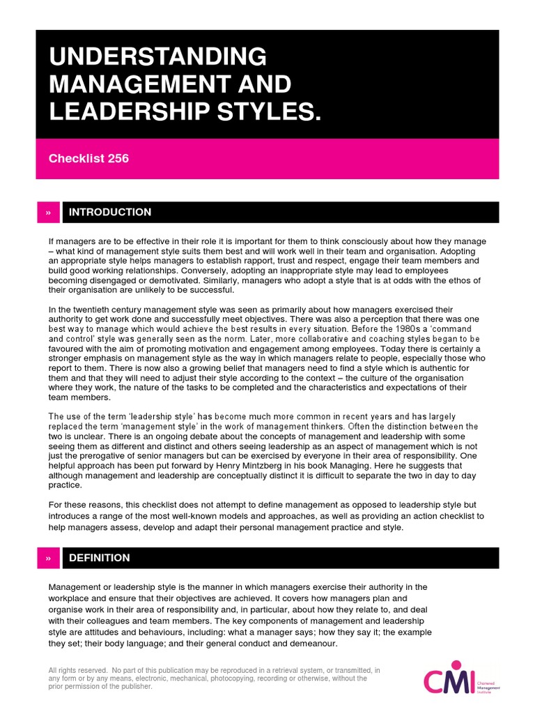 Understanding the Evolution of Management Styles: From Command-and ...