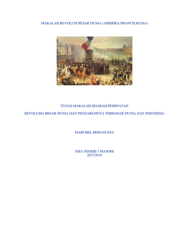 Makalah Revolusi Besar Dunia | PDF