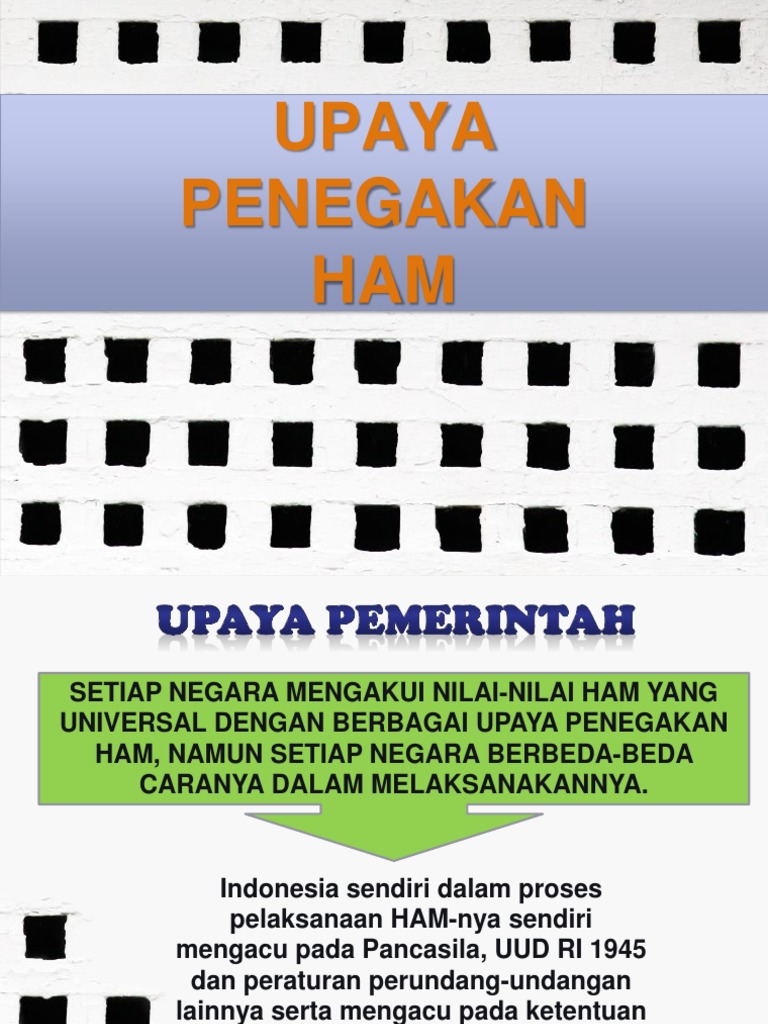 Upaya Penegakan HAM | PDF