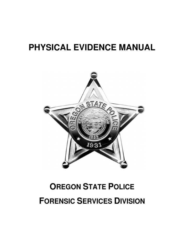 Physical Evidence Manual (3940 - 2) | PDF | Crime Scene | Forensic Science