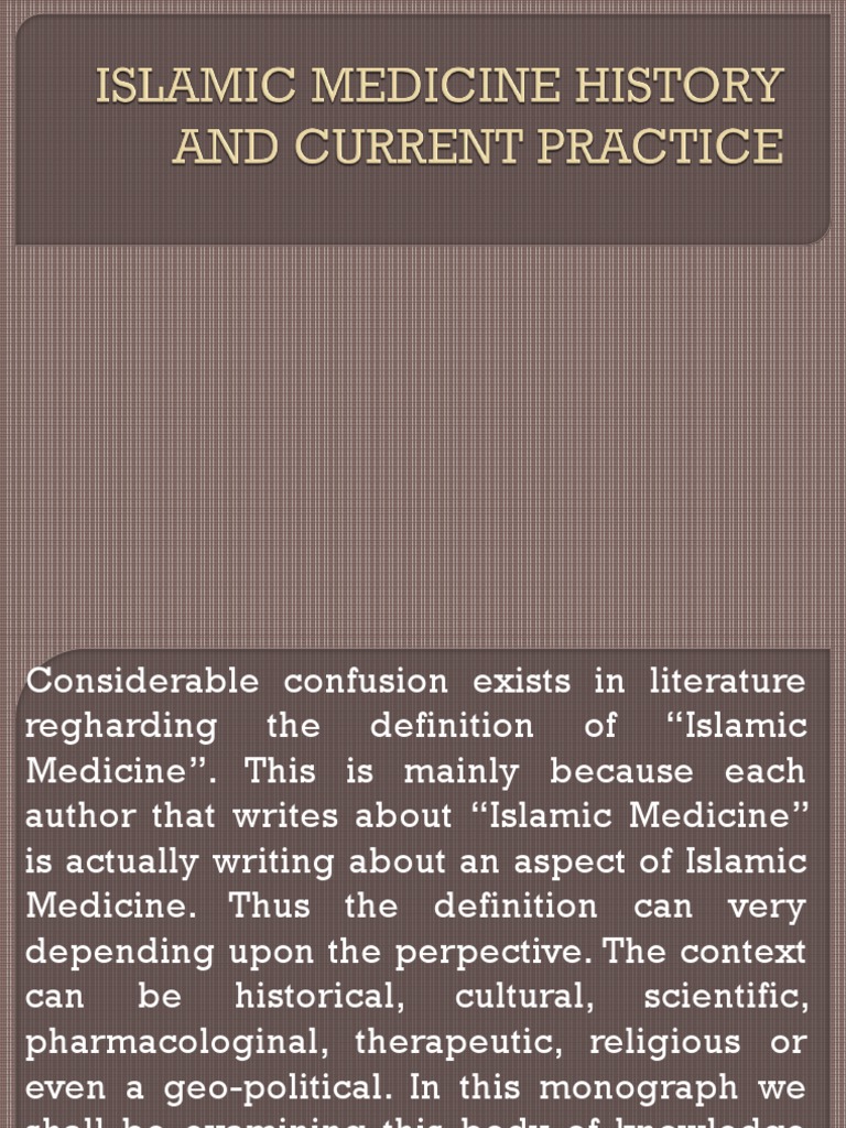 Understanding Islamic Medicine's Evolution | PDF | Medicine | Religion ...