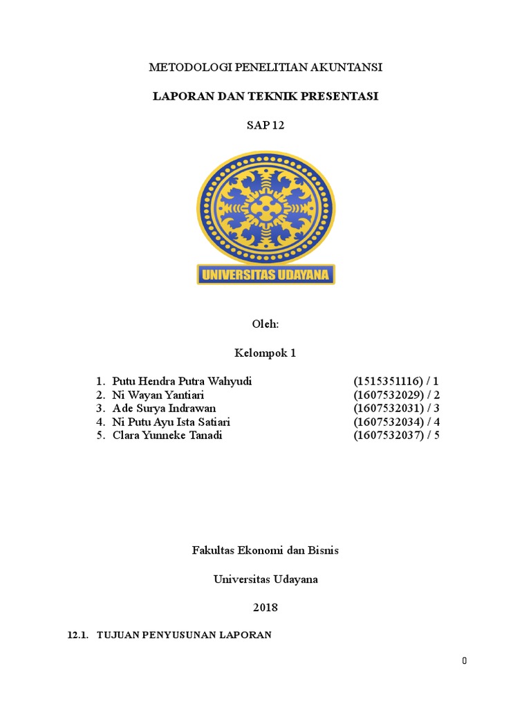 RMK Metodologi Penelitian Akuntansi Sap 12 | PDF