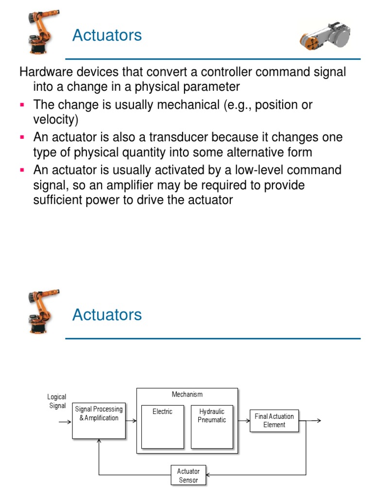 Actuators | PDF | Actuator | Servomechanism