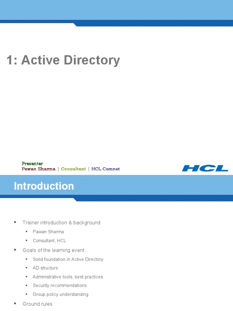 Basic Active Directory Fundamentals | PDF | Active Directory | Group Policy