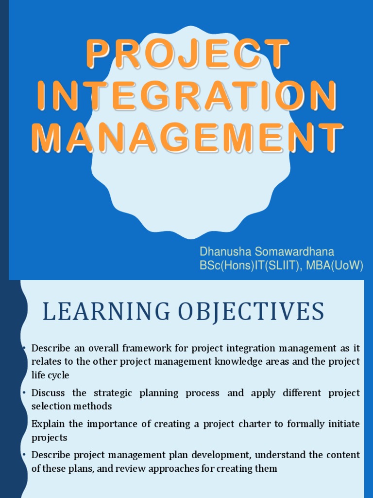 Project Integration Management Guide | PDF | Net Present Value ...
