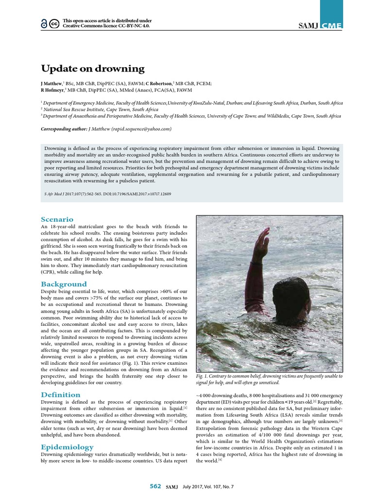 Drowning | PDF | Cardiopulmonary Resuscitation | Blood Pressure