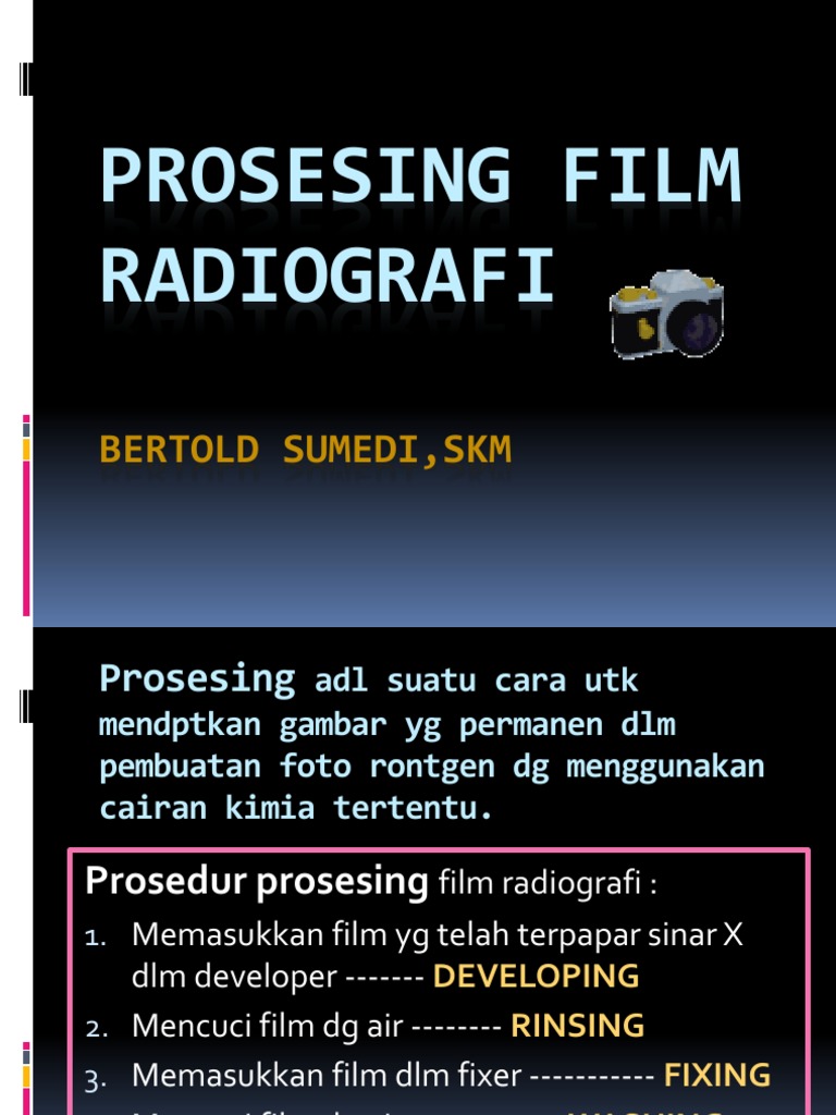 Prosesing Film Radiografi Manual | PDF