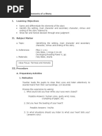 Detailed Lesson Plan in English (Elements of A Short Story) | PDF ...