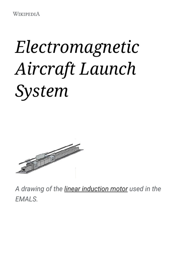 Electromagnetic Aircraft Launch System Wikipedia Pdf Pdf Aircraft