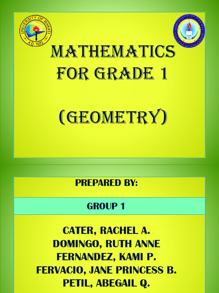 Grade 1 Geometry Math Workbook | PDF | Area | Elementary Mathematics