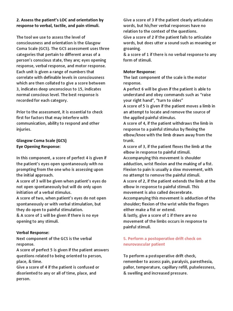 Script For Orientation | PDF | Coma | Consciousness