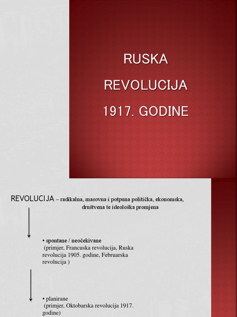 Ruska Revolucija 1917. | PDF